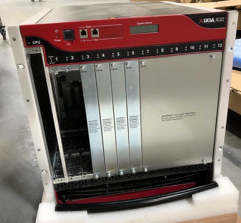 IXIA XG12 10GigE Gigabit System LSM10GXMR3 LSM1000XMVR16 EXCELLENT | eBay