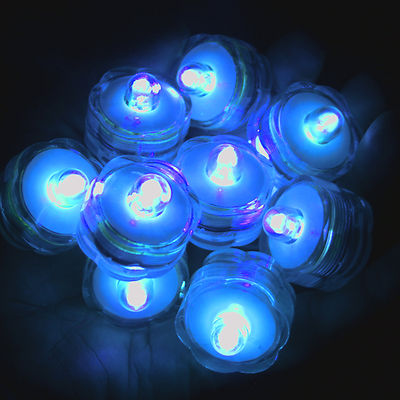 48 Pc set of Blue Submersible Underwater Battery LED Tea Light Wedding ...