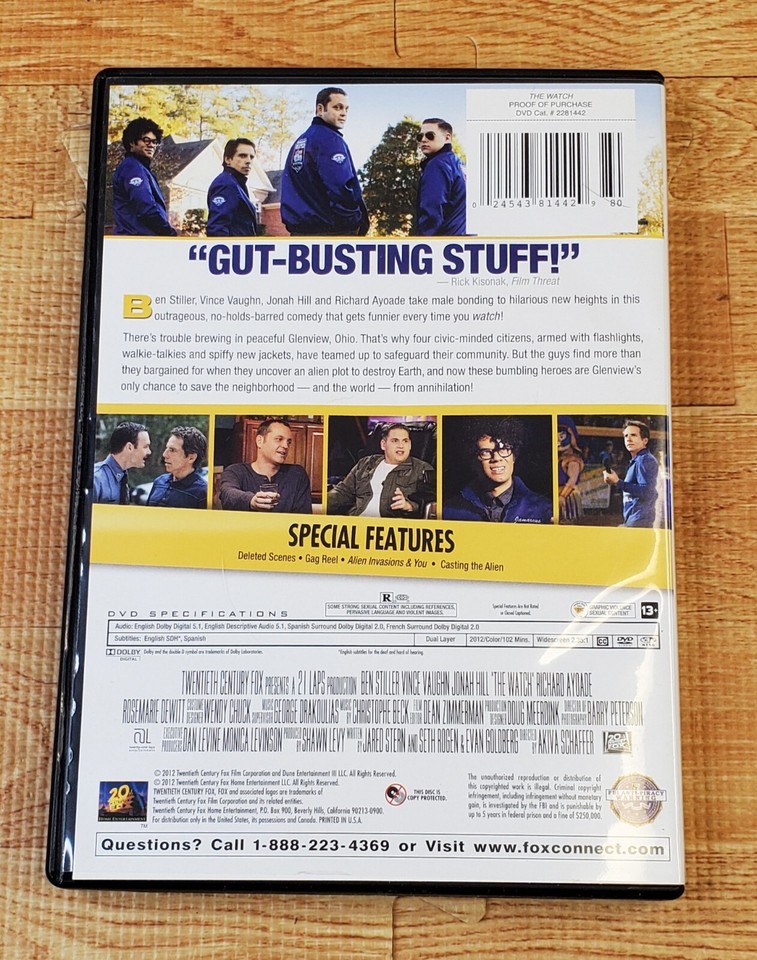 The Watch (DVD, 2012) 24543814429 | eBay