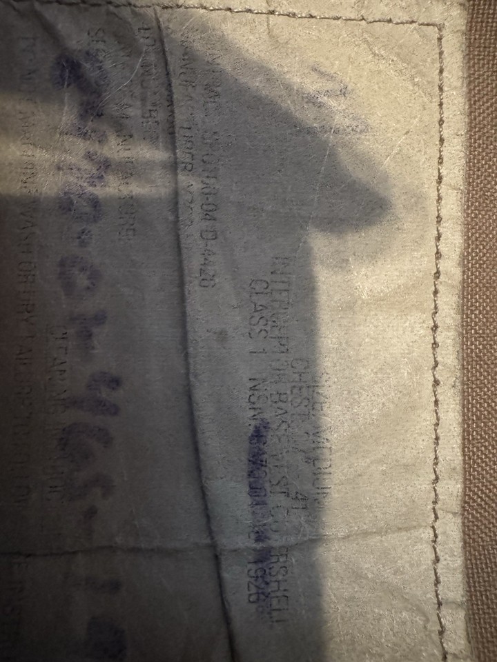 Coyote Brown USMC Body Armor Vest w/ Soft Armor Inserts LVL3A Medium | eBay