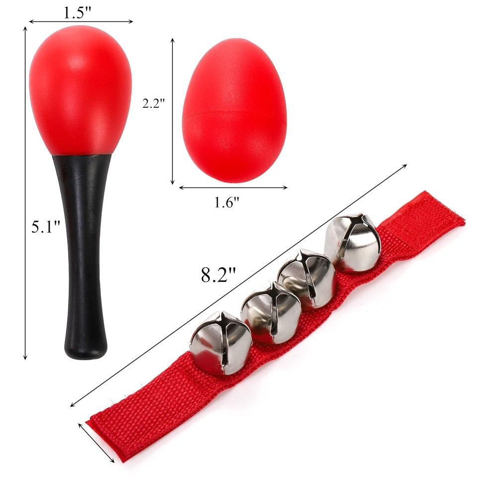 60 Pcs Shaker Musical Instruments, 20 Pcs Kids Egg Shaker with 20 Wrist ...
