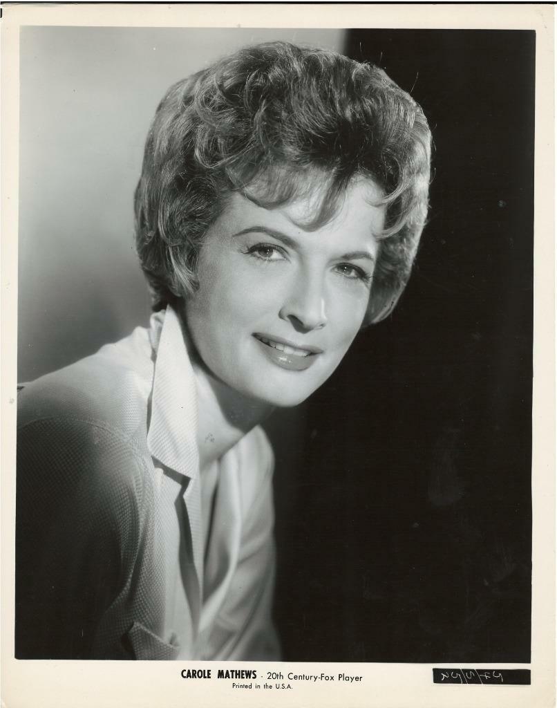 CAROLE MATHEWS-ORIGINAL PHOTO-PORTRAIT-20TH CENTURY-FOX | eBay
