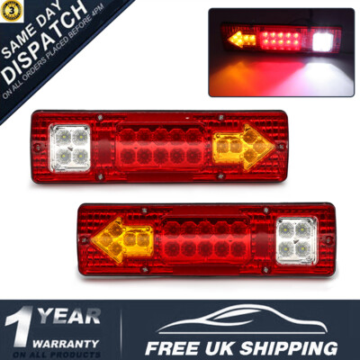 For Trailer Van Caravan Truck Lorry Arrow Turn Signal LED Tail Light ...