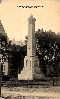 New Ulm Minnesota MN Sioux Indian Massacre Monument c1910s Postcard A82 ...