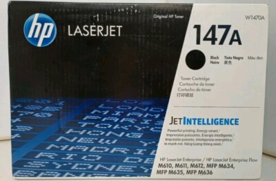GENUINE HP LaserJet 147A Black Toner W1470A - HP Enterprise / Flow M610 ...