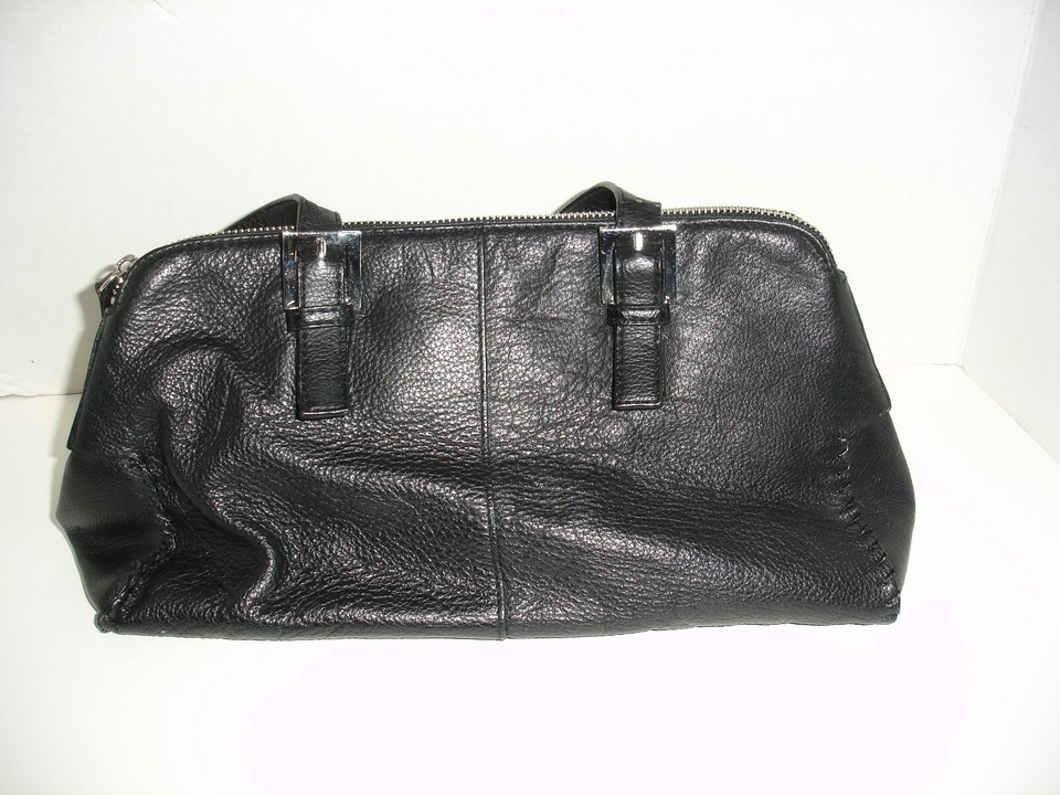 Women’s Black Leather Apostrophe Handbag, Medium | eBay