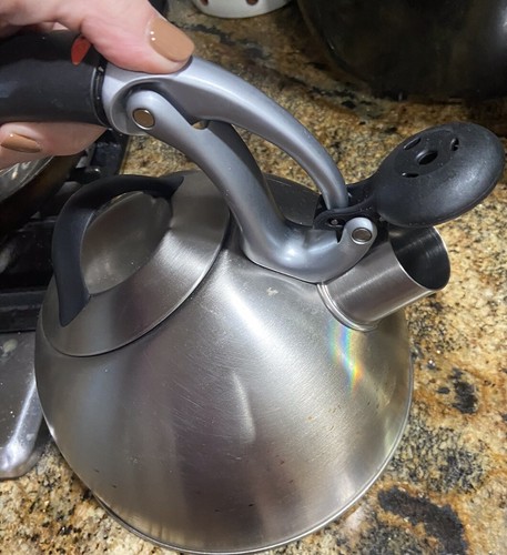 OXO Teapot Tea Kettle Good Grips UPLIFT 2.0 Qt 1.9L Brushed Stainless ...
