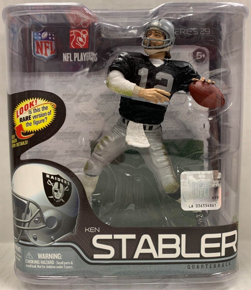 MCFARLANE NFL SERIES 29 #12 KEN STABLER OAKLAND RAIDERS ACTION FIGURE ...