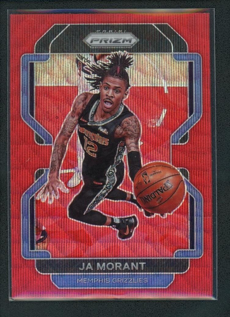 2021-22 JA MORANT PANINI PRIZM WAVE RED | eBay