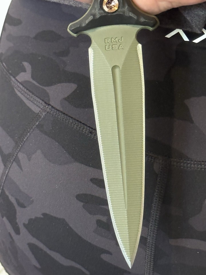 RMJ Tactical x Monkey Edge Raider Dagger CPM 3V Sniper Green Black MEFP ...