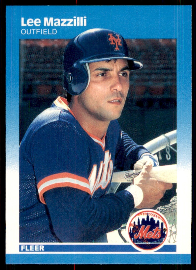 1987 Fleer Lee Mazzilli OF New York Mets #15 | eBay