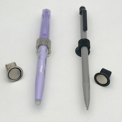 Pen Holder Fridge Magnet Super Strong Magnetic - BLACK or SILVER - Buy ...