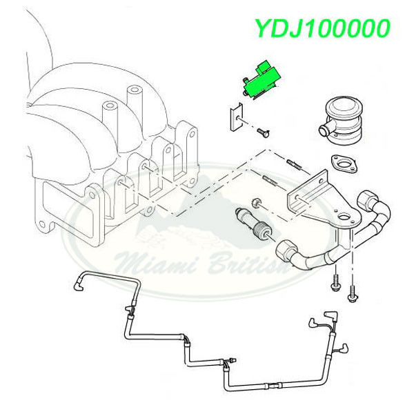 LAND ROVER SECONDARY INJECTION SOLENOID RANGE DISCOVERY YDJ100000 OEM ...