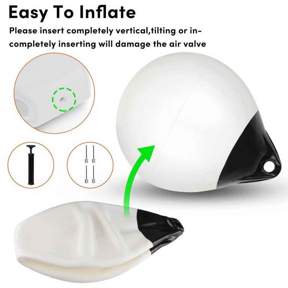 Boat Mooring Buoy 15 inch,Round Boat Fenders Ball Boat Buoy Ball ...