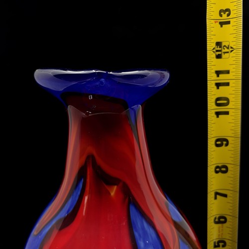 Vintage | Multicolor Heart-Shaped Rim Vase | Murano/Art Deco Style | eBay