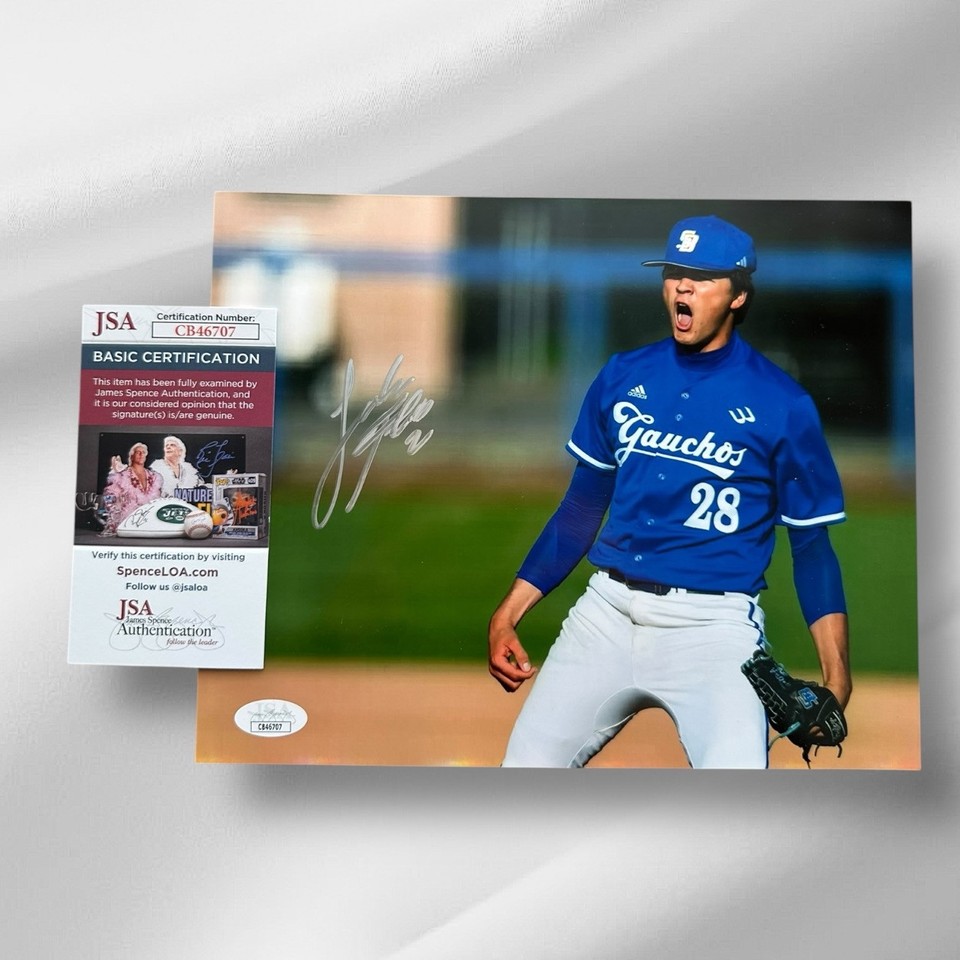 Jackson Flora Signed 8x10 Picture UCSB Autographed Photo Auto JSA MLB ...