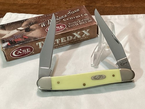 Case 2011 Yellow Muskrat Knife CV Blades, unsharpened, unused, in the ...