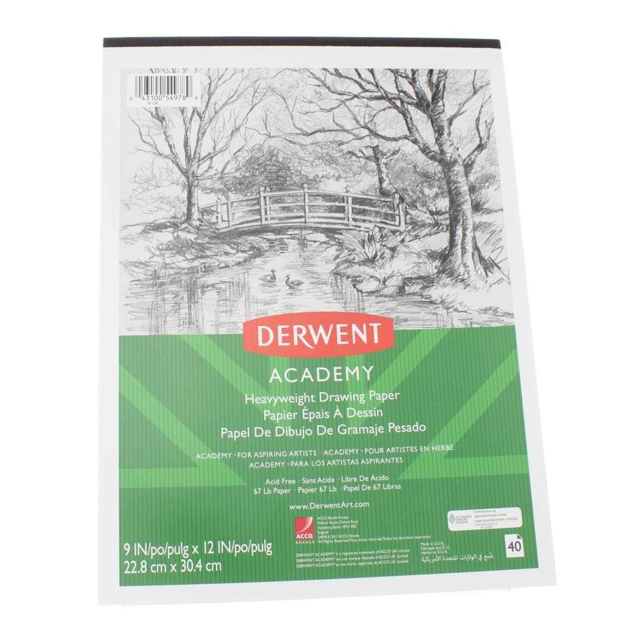 2 Pack Derwent Academy Drawing Paper, Heavyweight, 9in X 12in, 40 Sheets 43100549789| eBay