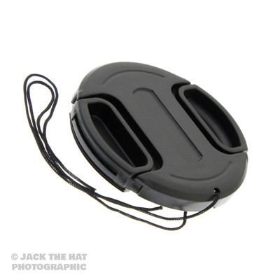 Lens Cap 55mm Camera Front Pinch Clip Centre Grip Safety Cord Snap ...
