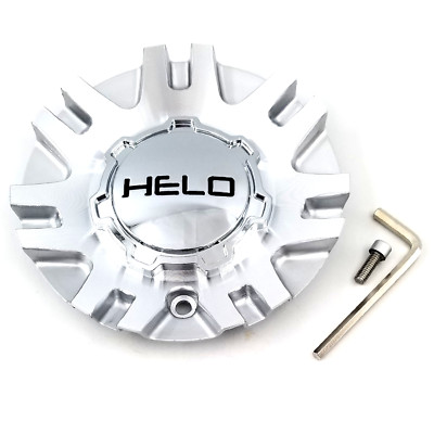 Helo Silver Machined 5x4.5 /4.75 Center Cap For HE874 Wheels P/N ...
