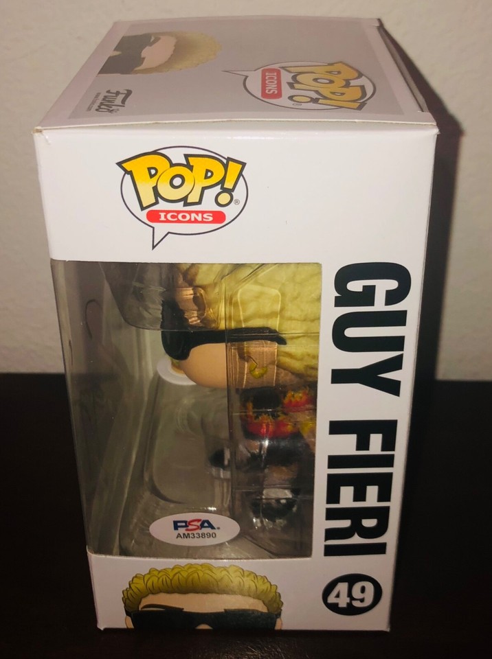 Guy Fieri #49 Flavortown Signed Funko Pop PSA RARE A | eBay