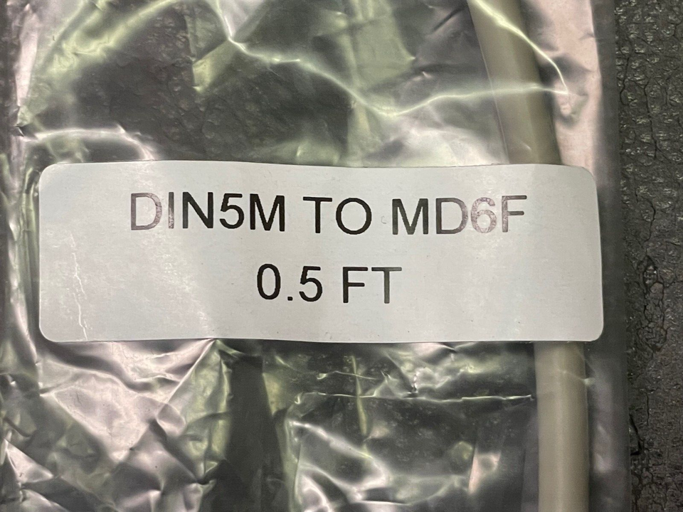 BRAND NEW DIN5M to MD6F 0.5 FEET CABLE # 10I5-012HF - FREE SHIPPING | eBay