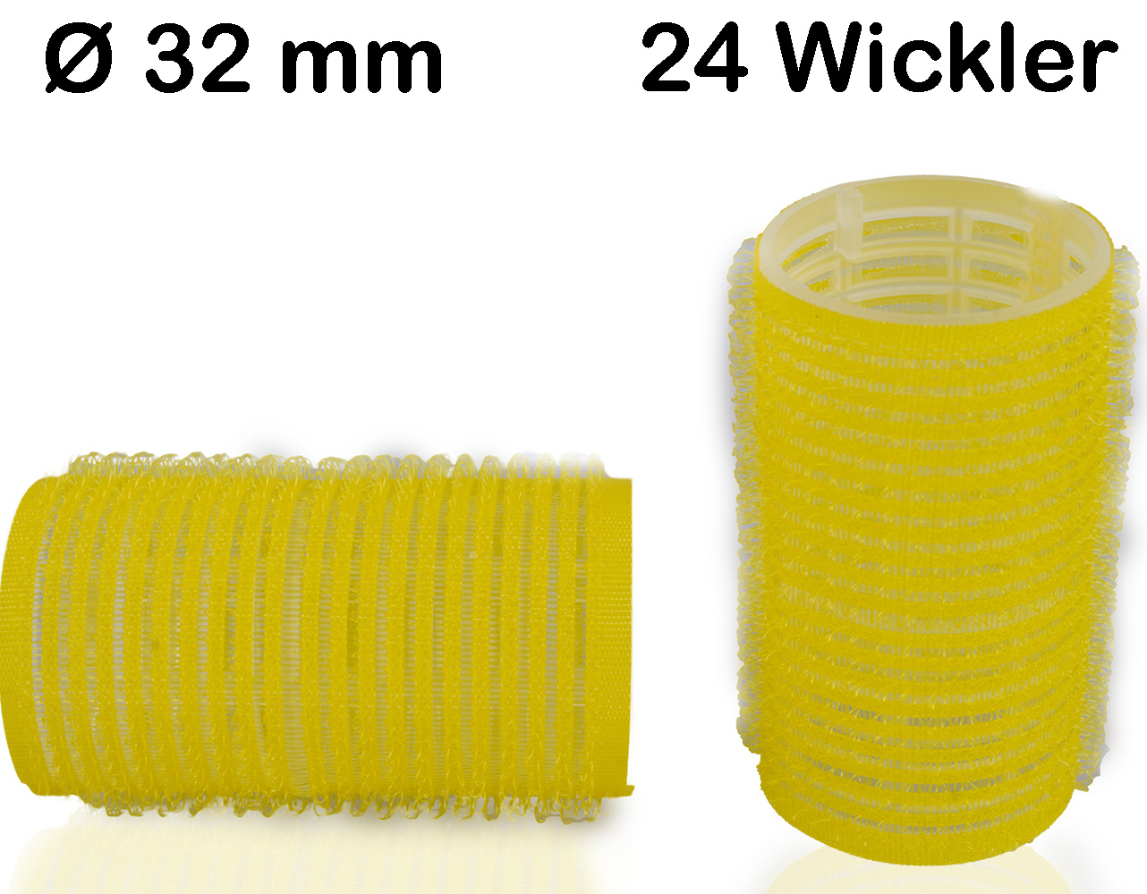 12/24 Haftwickler Lockenwickler Klettwickler Wickler von Ø 32 mm - 48 ...
