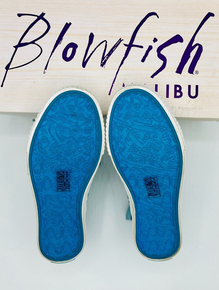 NEW Blowfish Malibu Blaine LIGHT BLUE Jean Low Top Sneakers Sz 6.5 OBO ...