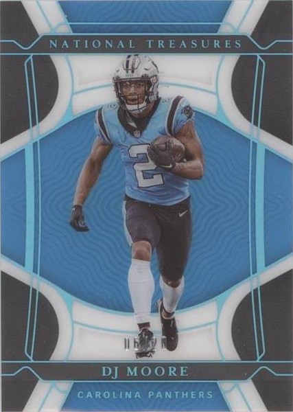 2021 Panini National Treasures - Midnight #29 D.J. Moore /20 for sale ...