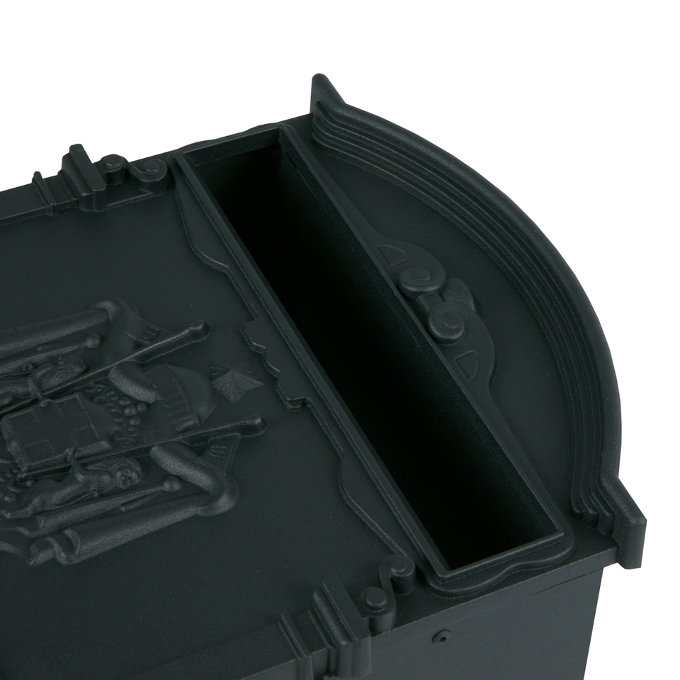 LARGE VINTAGE OUTDOOR LOCKABLE LETTER POST BOX MAILBOX WALL MOUNTED ...