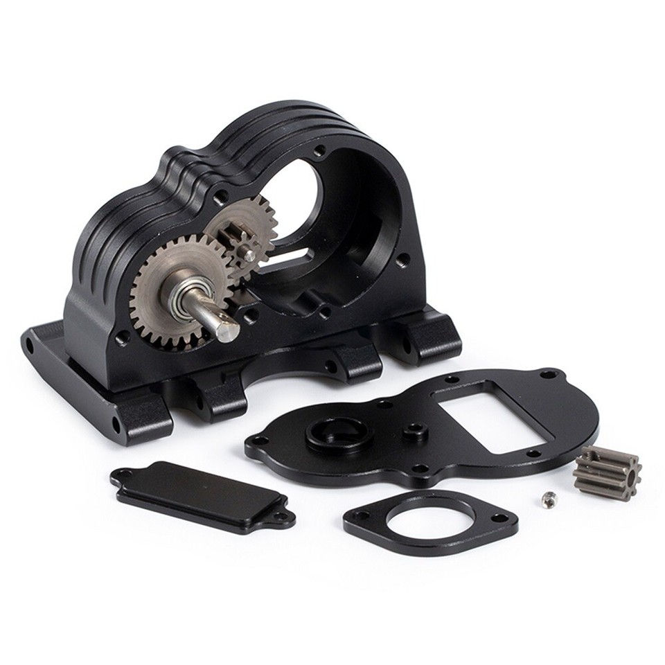 LCG Chassis Rail Link Rod Servo Mount Gearbox For 1/10 RC Crawler Capra ...