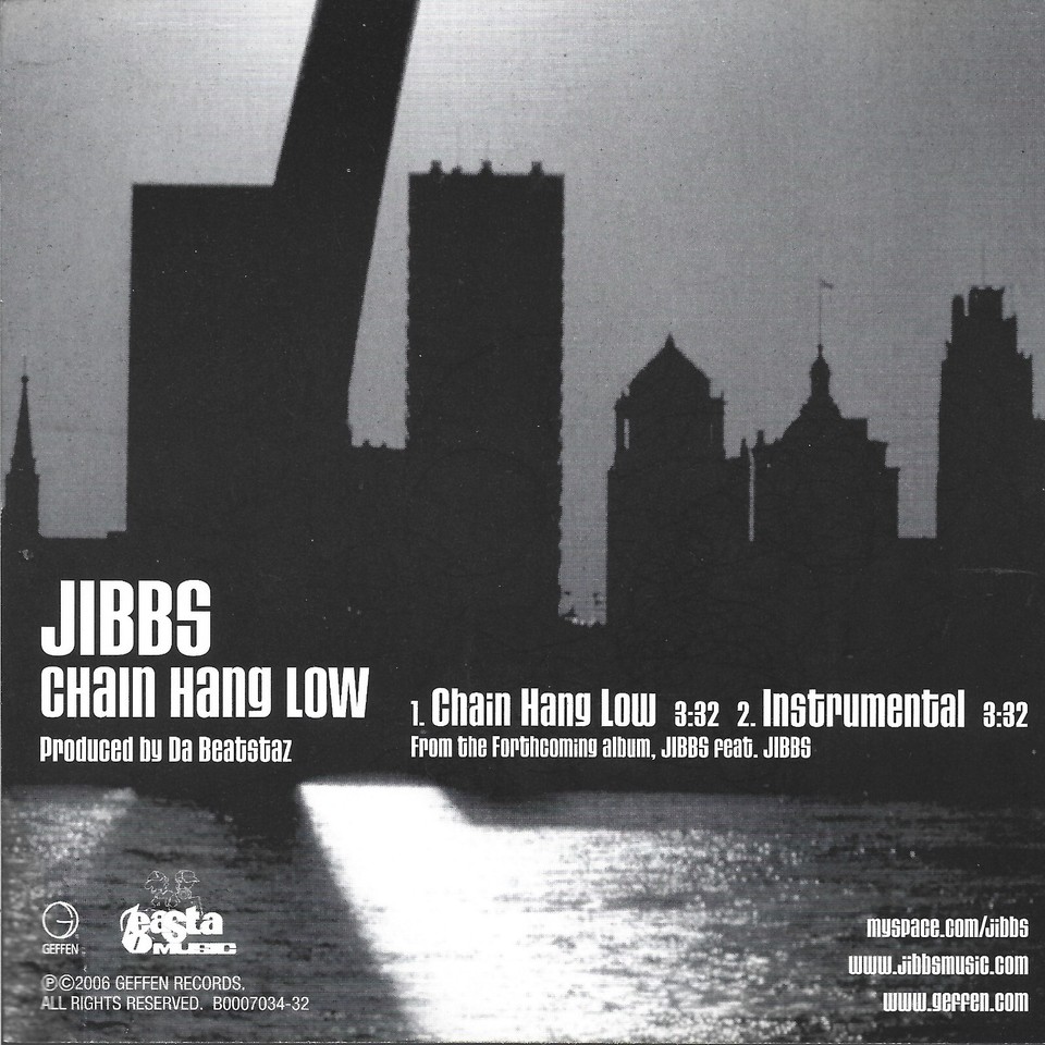 Chain Hang Low [Single] by Jibbs (Cd Aug-2006) [2 Versions ...