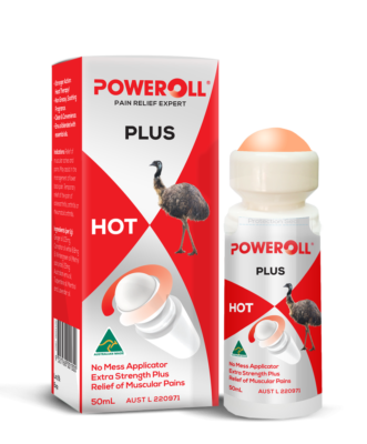 Poweroll "PLUS" Hot Heat Message Anti-Pain Oil Liniment Cream Balm 50ml ...
