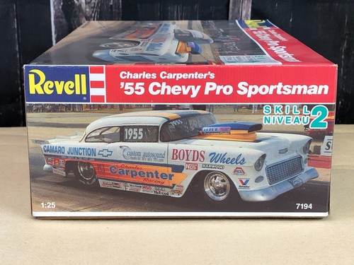OPEN BOX 1991 Revell 1:25 Model Kit Charles Carpenter's '55 CHEVY PRO ...