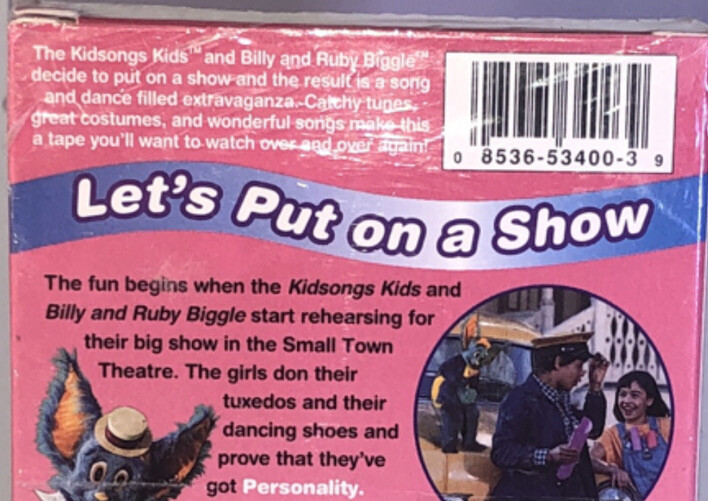 Kidsongs Let's Put on A Show VHS 1995 Sing-A-Long BRAND NEW SEALED RARE Biggle | eBay