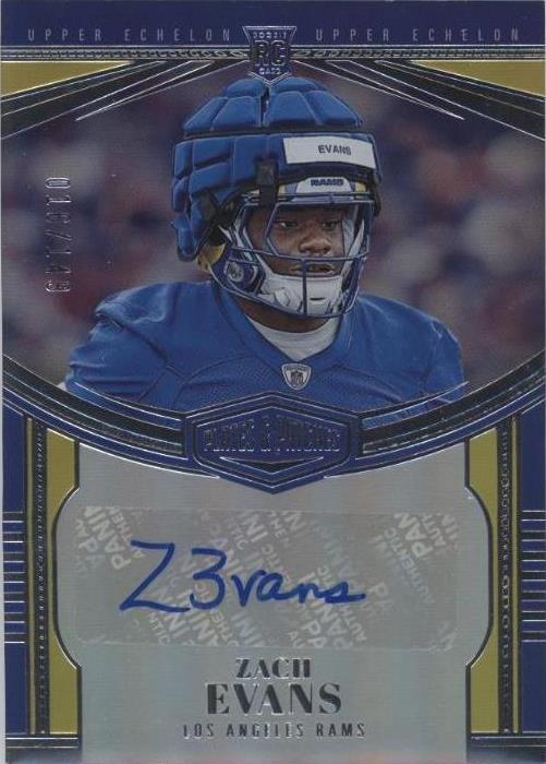 Las mejores ofertas en 2023 Panini Plates & Patches Zach Evans #UE-4 | eBay