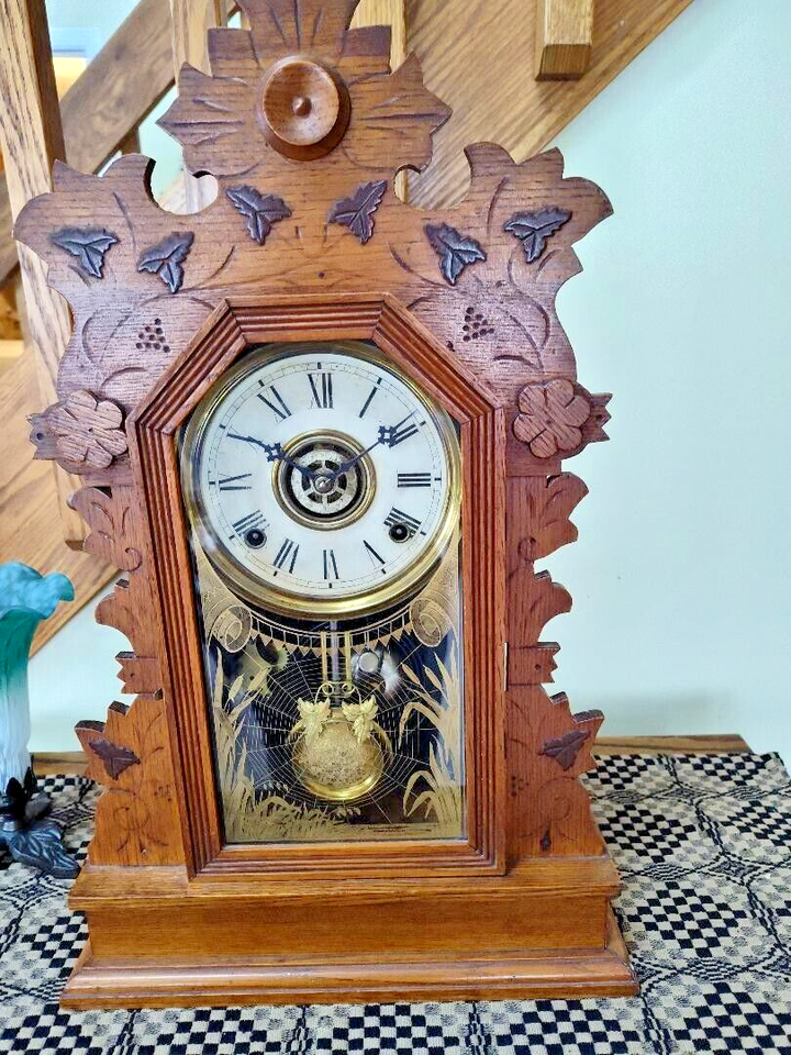 ANTIQUE WILLIAM GILBERT PARLOR CLOCK WORKS HAS KEY (CA. 1896) | eBay
