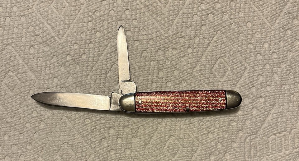 VINTAGE UTICA CUTLERY CO. FOUR LINE 2-BLADE JACK KNIFE | eBay