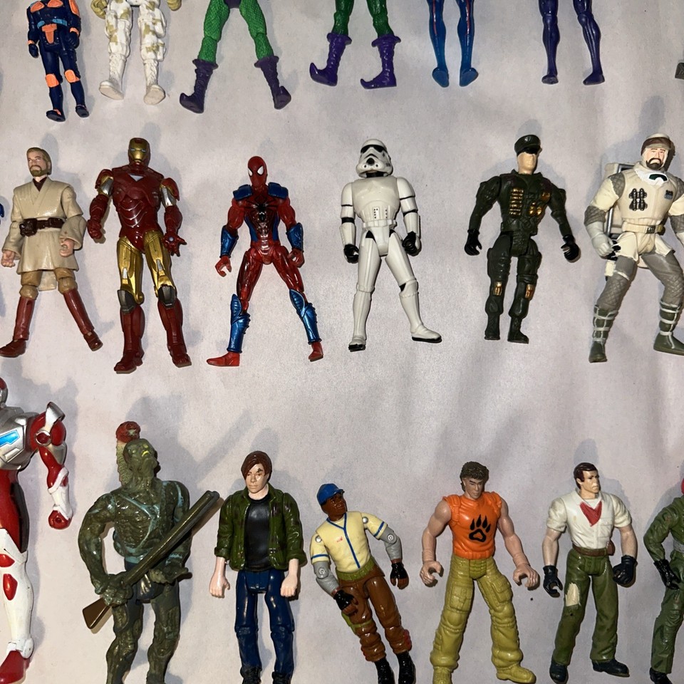 Lot of 16 Action Figures - Remco Sgt Rock, Galoob Demon Ranger, Kenner ...