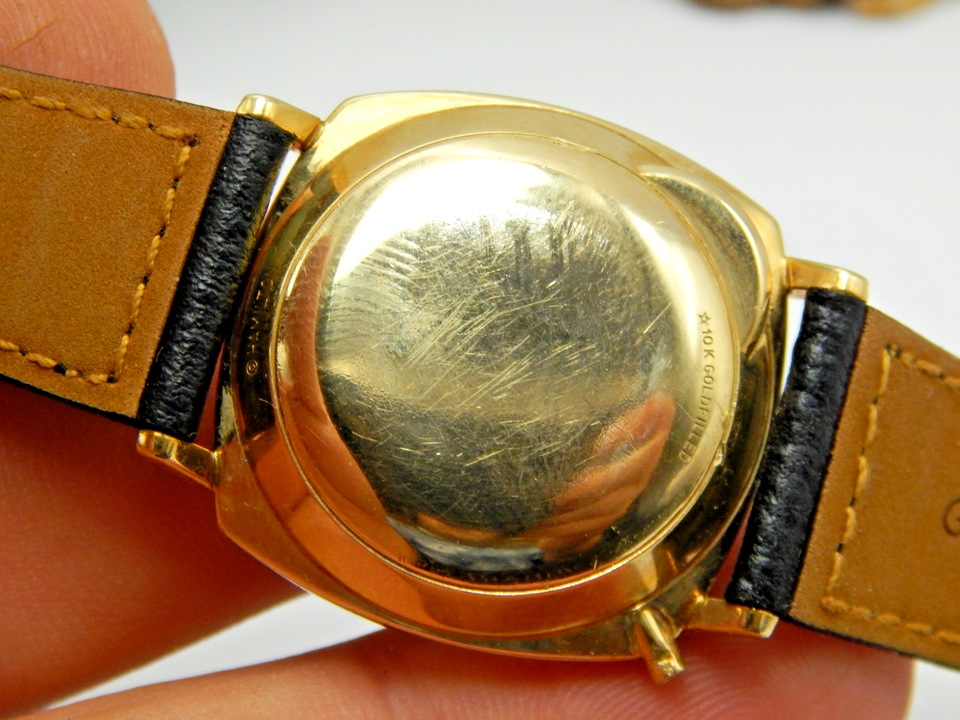 Vintage 1964 Hamilton Electric Gemini II 10KT Yellow Gold filled cal ...