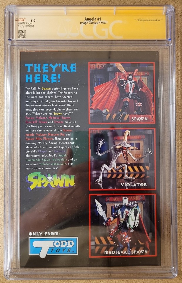 Angela #1 CGC 9.6 Signed by Greg Capullo -1994 - Neil Gaiman Image ...