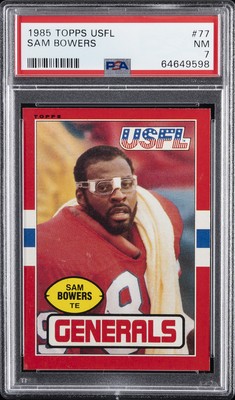 1985 TOPPS USFL #77 SAM BOWERS PSA 7 | eBay