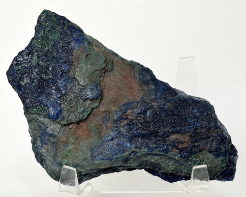 175g Blue Azurite w/ Green Malachite & Red Cuprite Rough Crystal ...