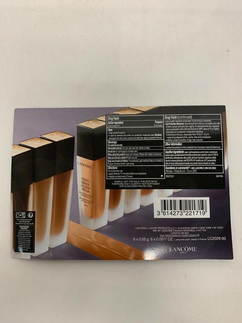 Lancome Teint Idole Ultra Wear Foundation 6 Sample Cards for sale ...