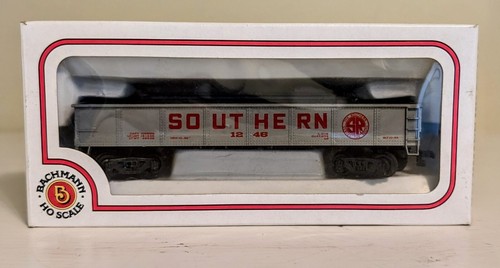 Vintage Bachmann HO Electric Carrier Southern 1246 Grey Car Train With ...