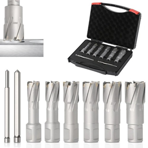 8Pcs 16-26mm TCT Annular Cutter Hole Saw Drill Bits for Iron Equipment ...