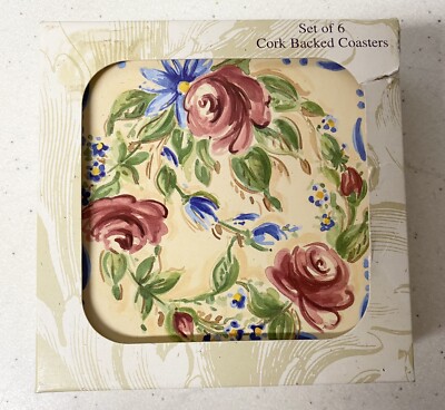 Creative Tops Traditional Floral Pack Of 6 Premium Coasters VFL88D | eBay