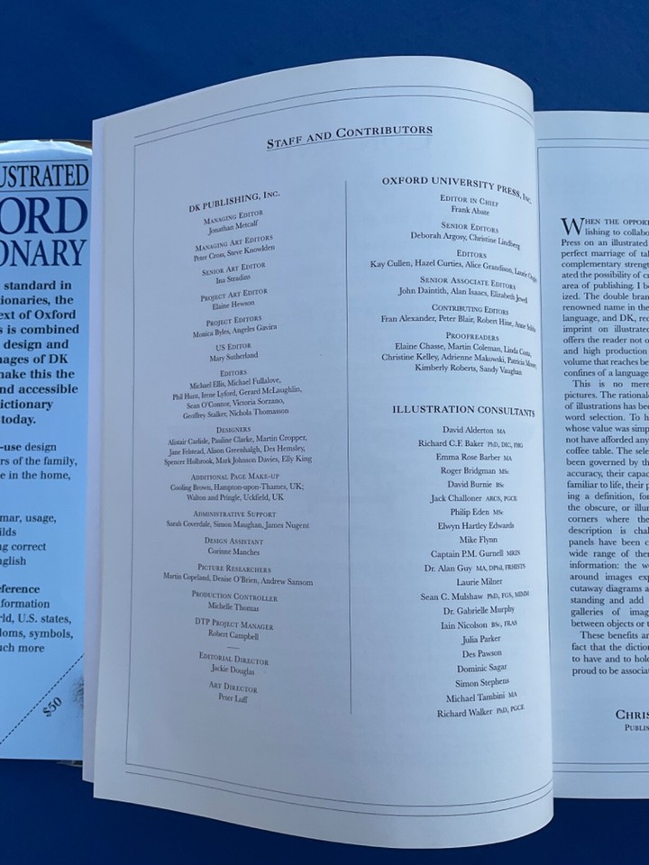 1998 DK ILLUSTRATED OXFORD DICTIONARY HARDCOVER REFERENCE BOOK 1008 ...