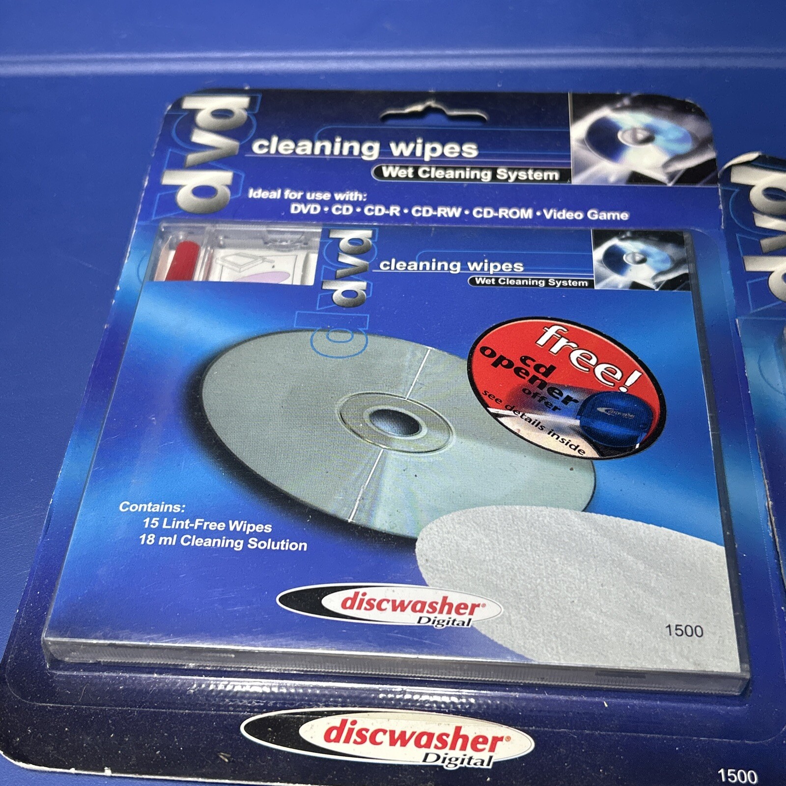 Set Of 2 DISKwasher 1500 DVD Wet Cleaning System - Electronics By ...