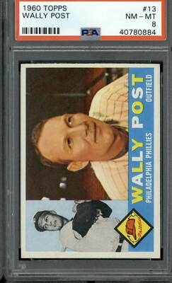 1960 Topps #13 Wally Post - PSA 8 | eBay